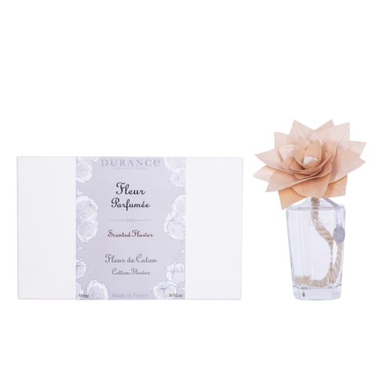 Flor perfumada en madera 500 mL Flor de Algodón - Jardiland